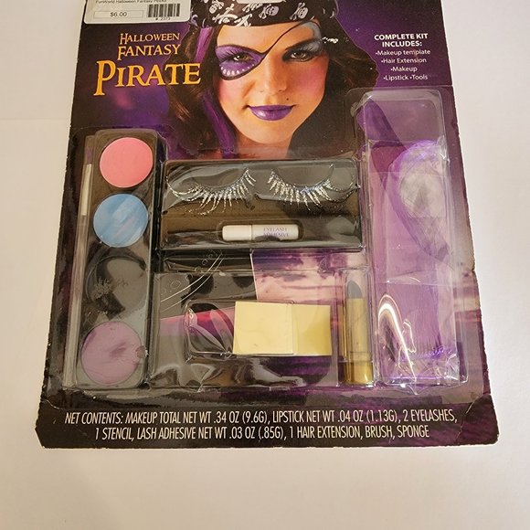 Fun World | Costumes | Fun World Halloween Fantasy Pirate Makeup Kit ...